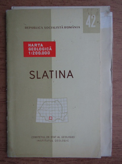 Slatina. Harta geologica (contine harta) - Cumpără